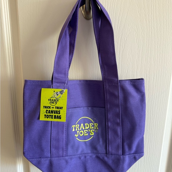 Trader Joe'S | Bags | Trader Joes Halloween Purple Mini Tote Bag | Poshmark